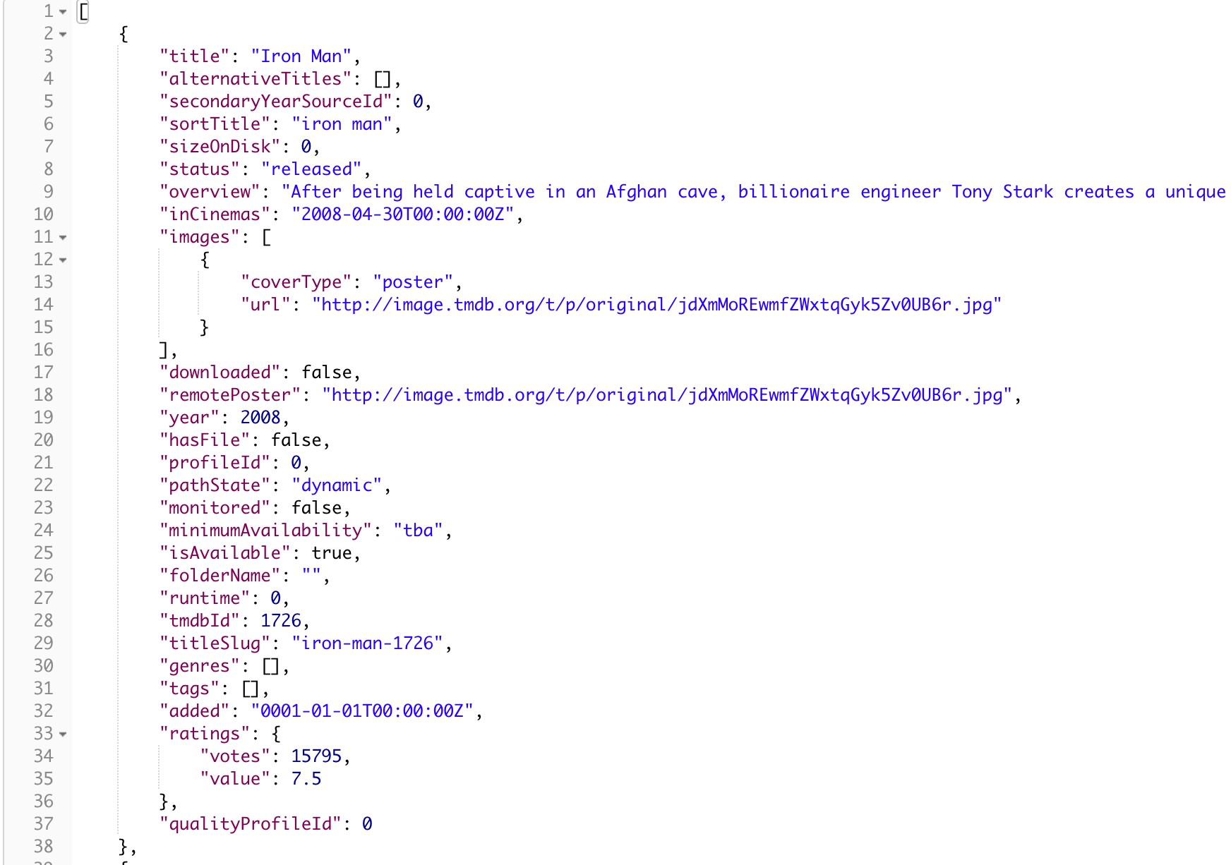 Incorrect values from lookup · Issue #3576 · Radarr/Radarr · GitHub