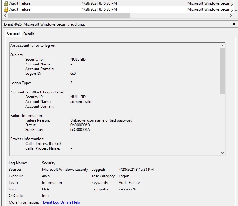 Help with 4625 Event not creating IP block · Issue #146 · DigitalRuby/IPBan · GitHub