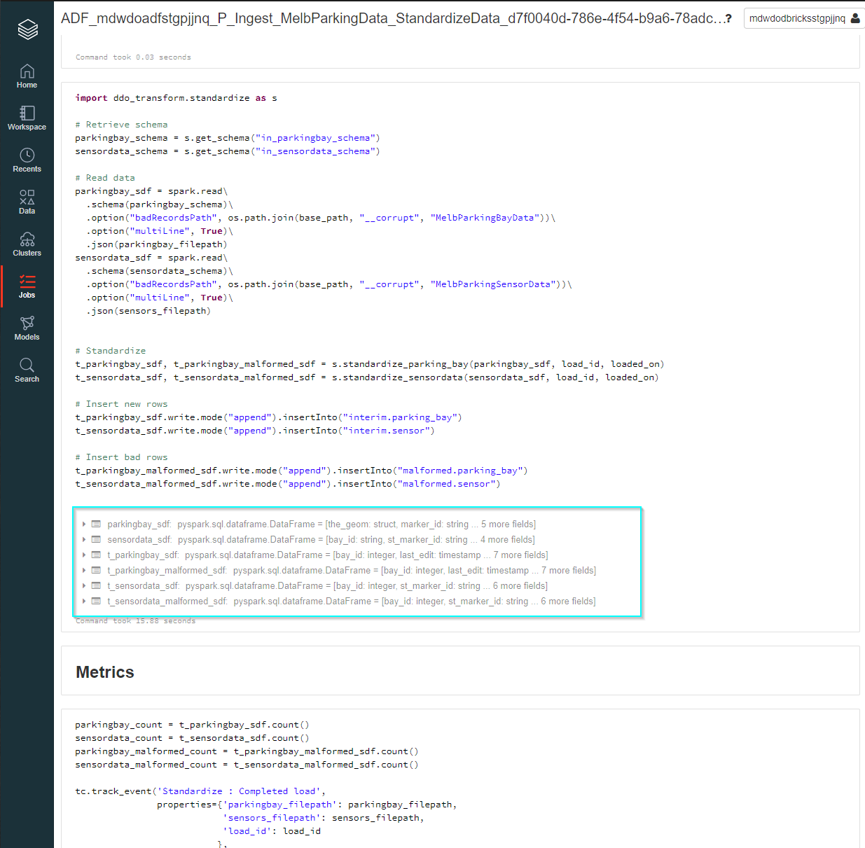 `standardize.py` does not have column `loaded_on` converted to ...