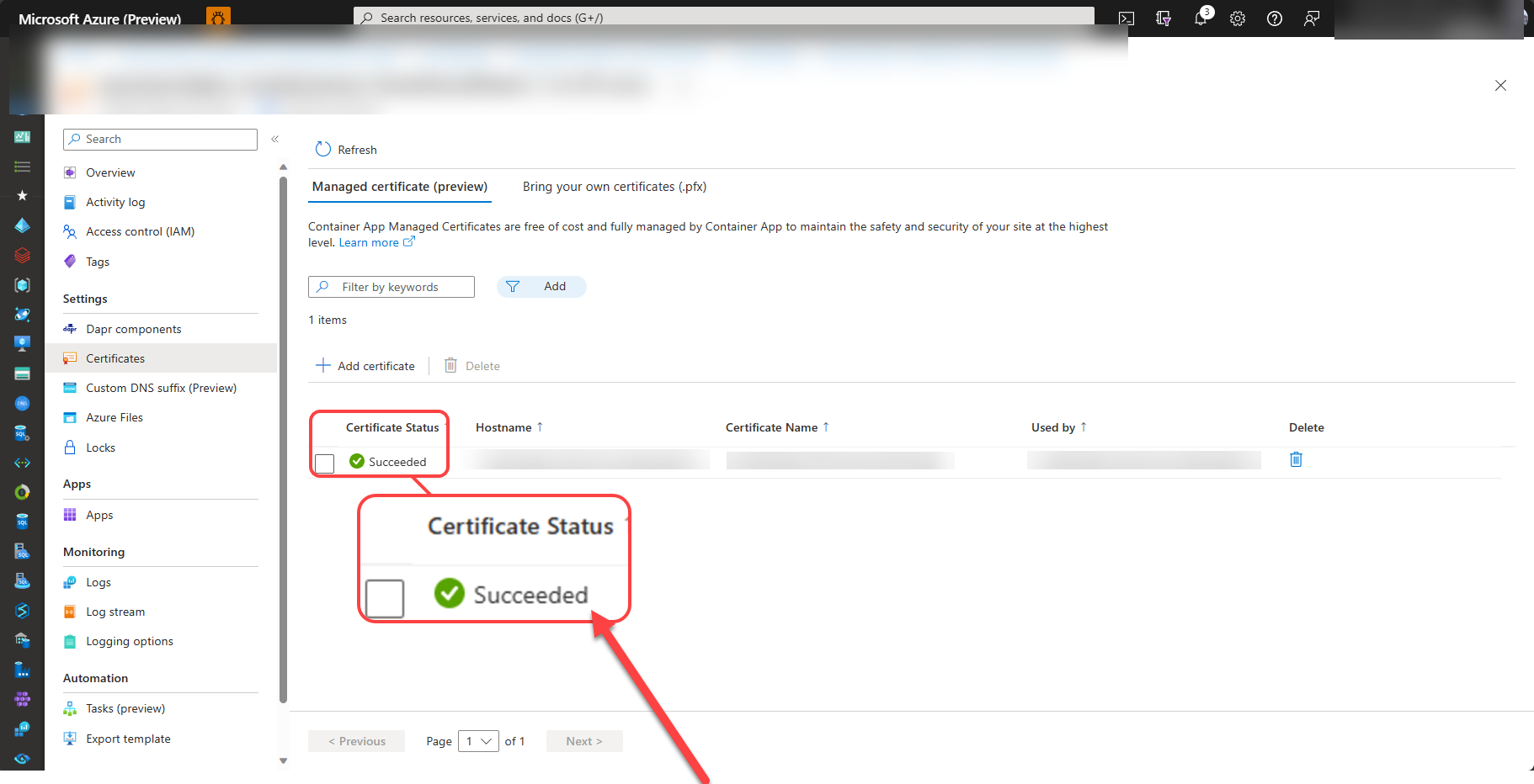 Managed Certificates · Issue #607 · microsoft/azure-container-apps · GitHub