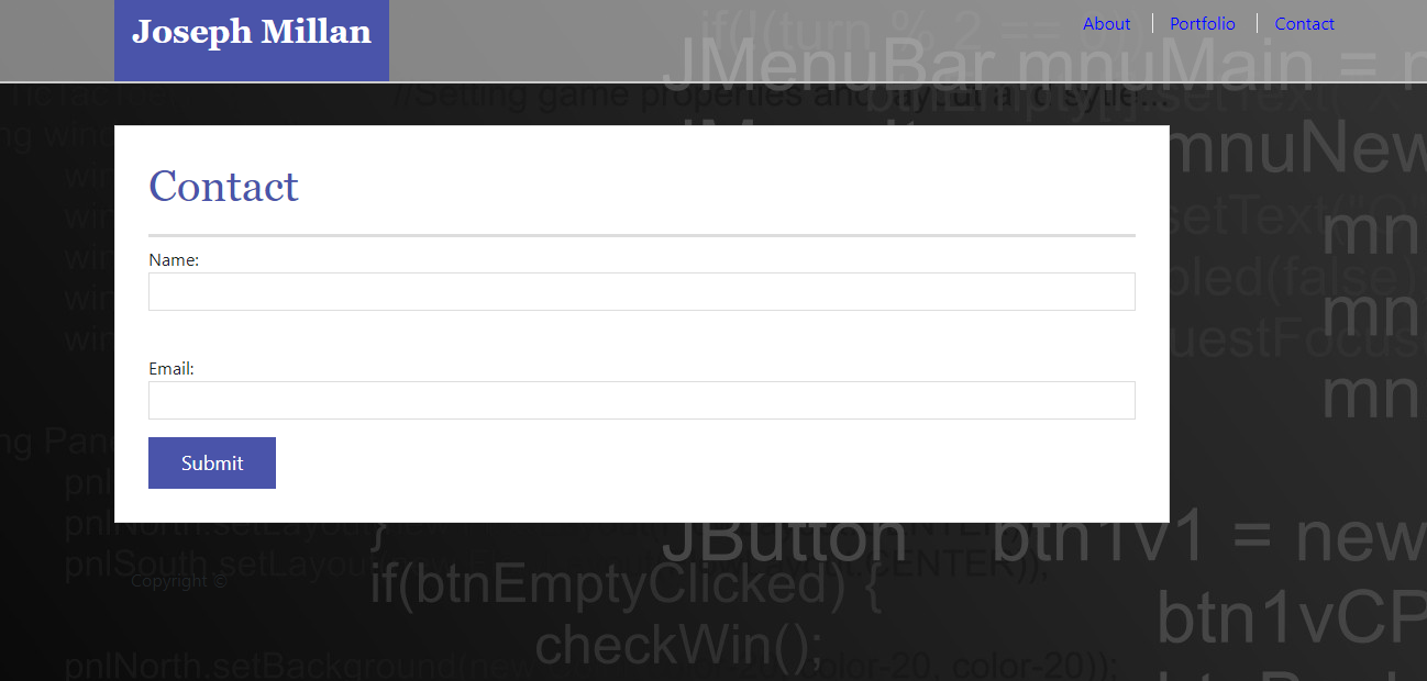 GitHub - JMillan13/Bootstrap-Portfolio