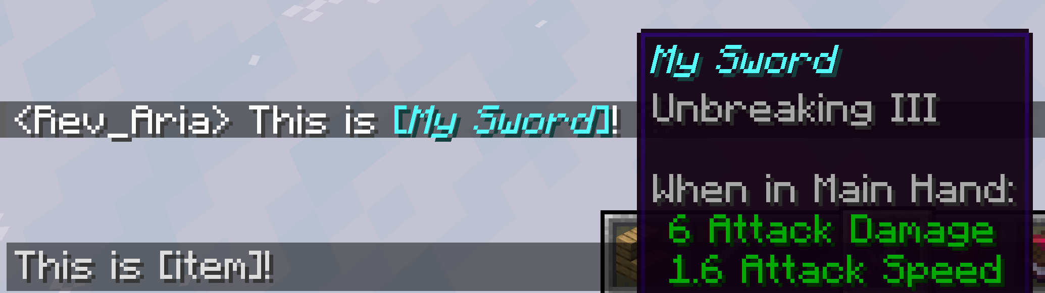 GitHub - CPTProgrammer/ChatPlus: A Simple mod add bukkit style with an "&" and "[item]" display ...