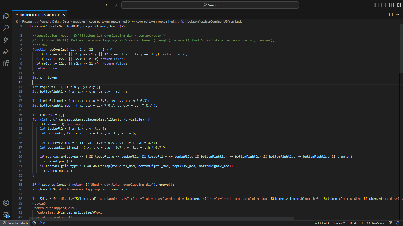 Feature Request: Clickable setting to reduce the size of the area to accommodate hex grids ...