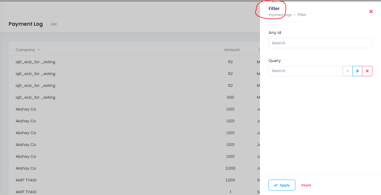 Payment Log Page - There is not any click event so remove hand pointer · Issue #2140 · Fammeo ...