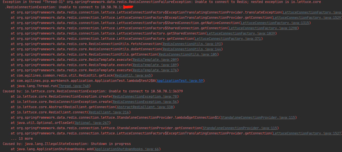 Error Use Using Junit Testing Multithreaded Access Redis Io Lettuce Core