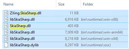 Can we reduce the size of SkiaSharp dlls? I just install skiaSharp and implemented basic resize ...