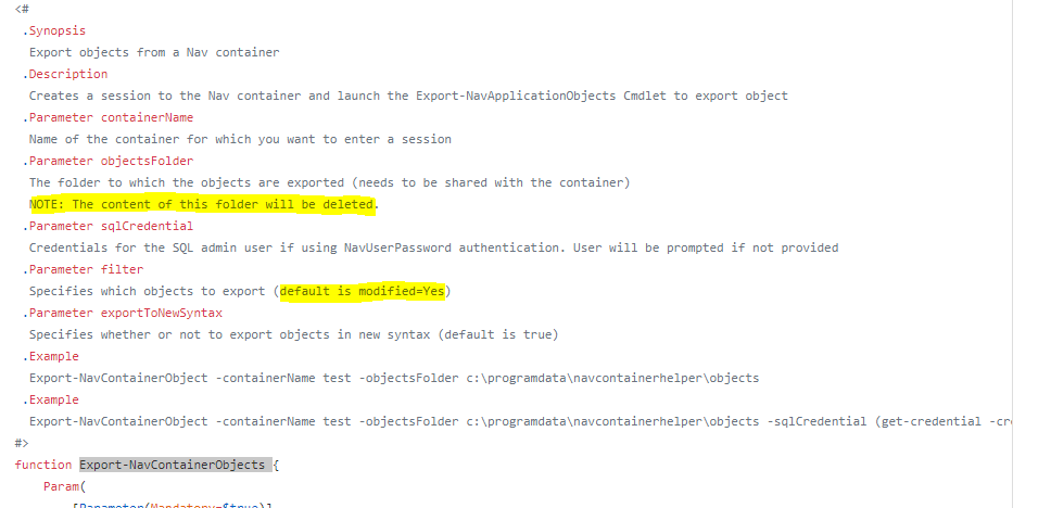 Unexpected behavior in Export-NavContainerObjects · Issue #342 · microsoft/navcontainerhelper ...