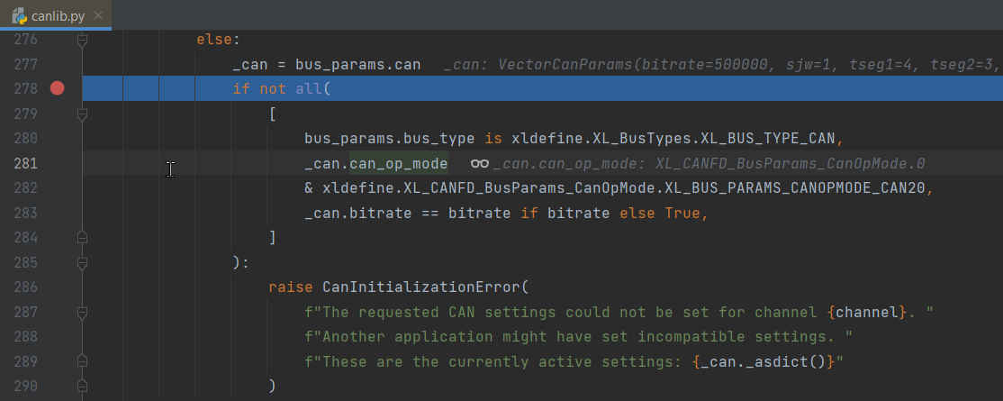CanInitializationError due to reported can_op_mode = 0 · Issue #1453 · hardbyte/python-can · GitHub
