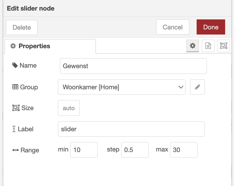 Add Topic To Slider And Input Like Radiogroup And Dropdown Have · Issue 177 · Flowfuse Node Red