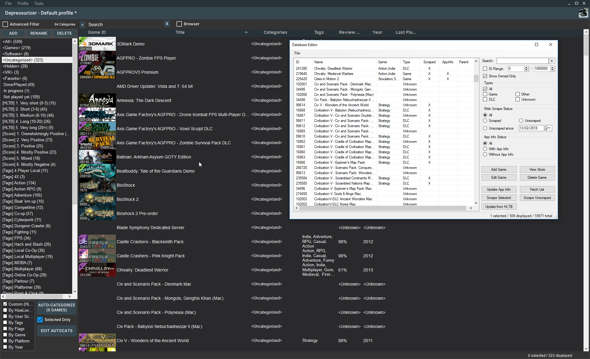 DLC games not being flagged as DLC properly · Issue #22 · Depressurizer/Depressurizer · GitHub