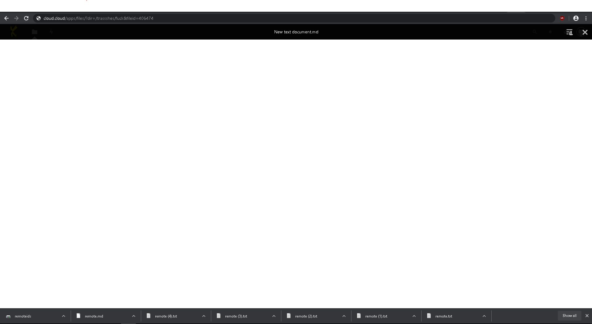 Blank page *.md and *.txt files (cant view\edit) · Issue #517 · nextcloud/text · GitHub