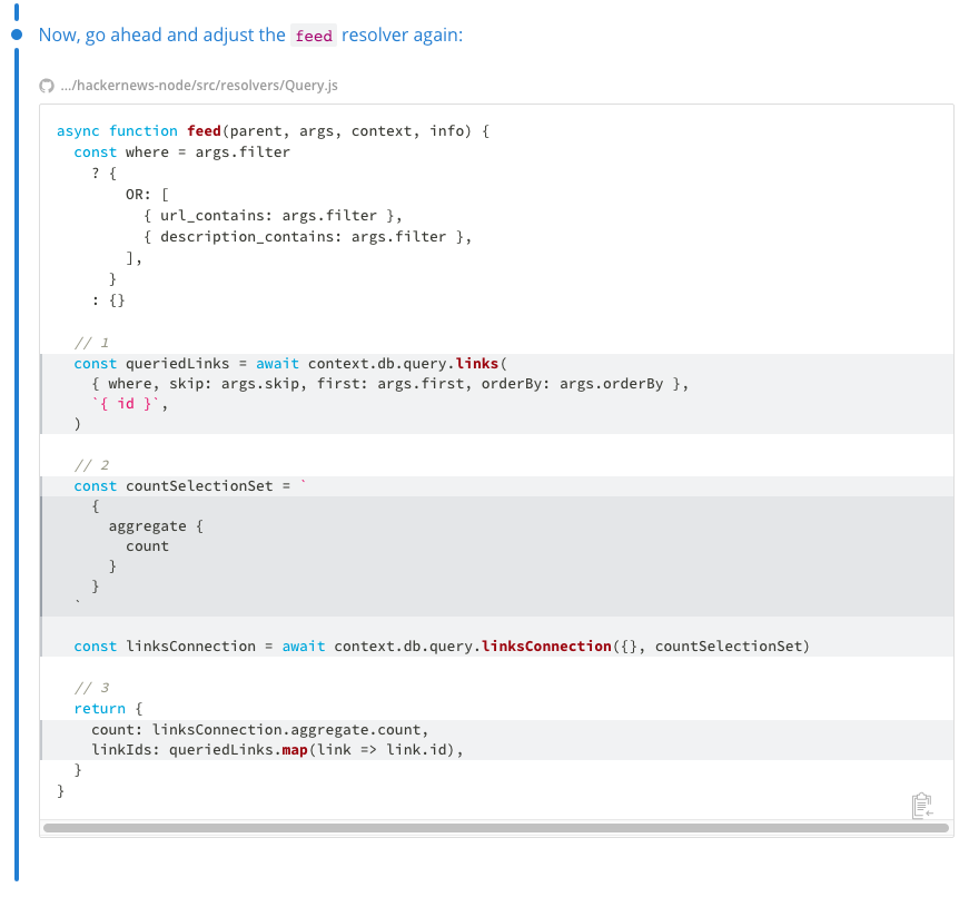display issue on 8-filtering-pagination-and-sorting · Issue #733 · howtographql/howtographql ...