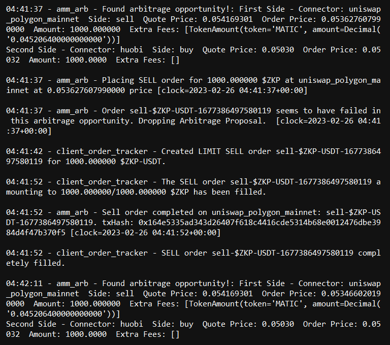 Amm_Arb sells one side but does not buy on the other - no error in the logs · Issue #6112 ...