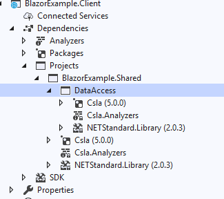 Csla Blazor Example is including DataAccess.dll on the client · Issue #1350 · MarimerLLC/csla ...