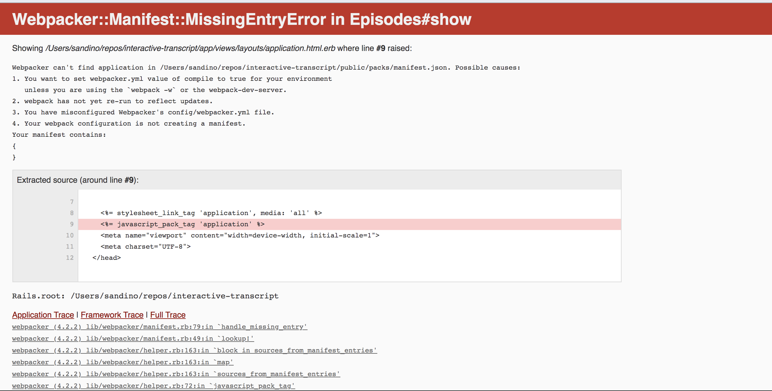 Can not run project locally · Issue #9 · EasyGerman/interactive-transcript · GitHub