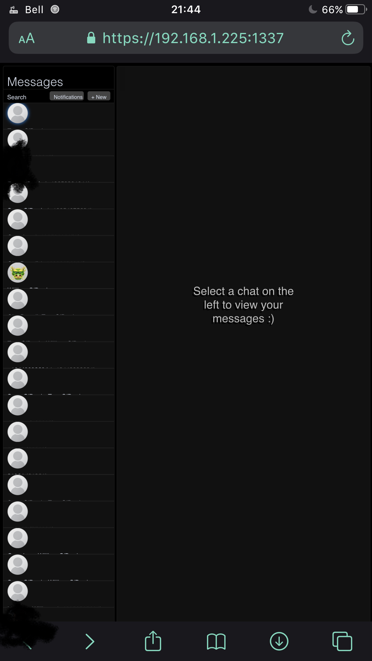 Style problems on Opera GX and iOS Safari · Issue #15 · itsjunetime/smserver · GitHub