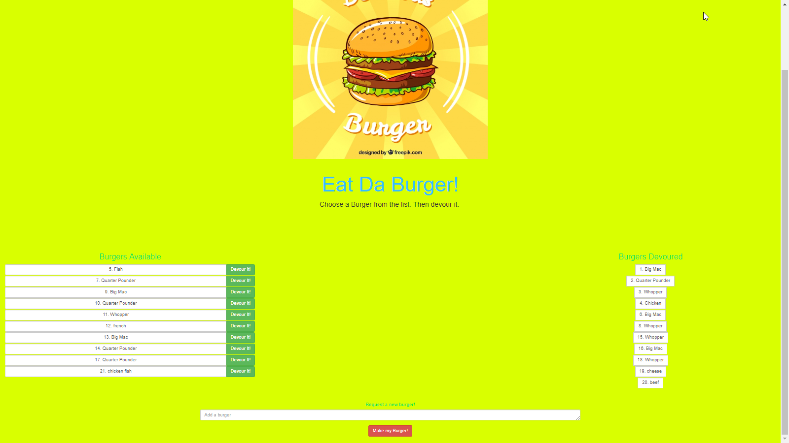GitHub - dacicus75/burger