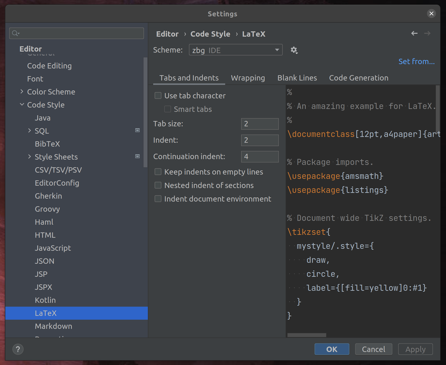 Indentation within document environment · Issue #2617 · Hannah-Sten/TeXiFy-IDEA · GitHub