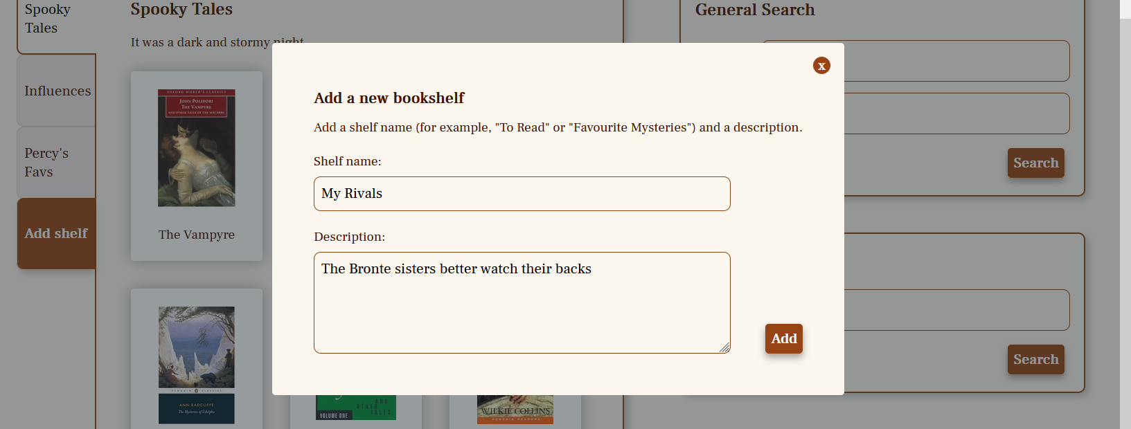 GitHub - lmmfoy/Bookshelf: Cozy little library to keep track of your ...