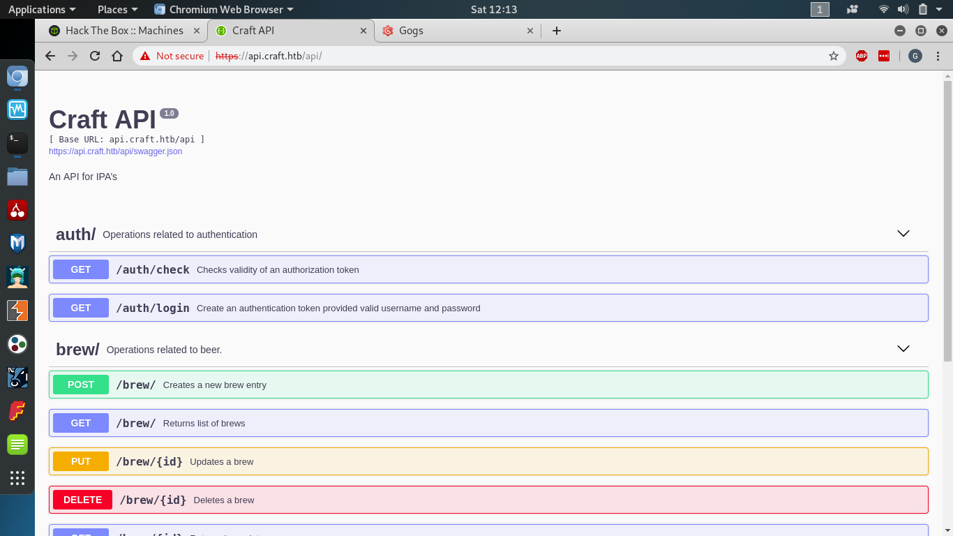 GitHub - tilznit/craft.htb: Write up for the craft machine from hackthebox