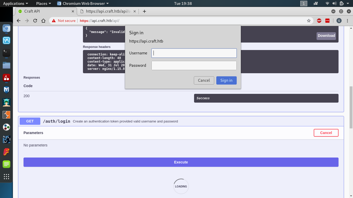 GitHub - tilznit/craft.htb: Write up for the craft machine from hackthebox