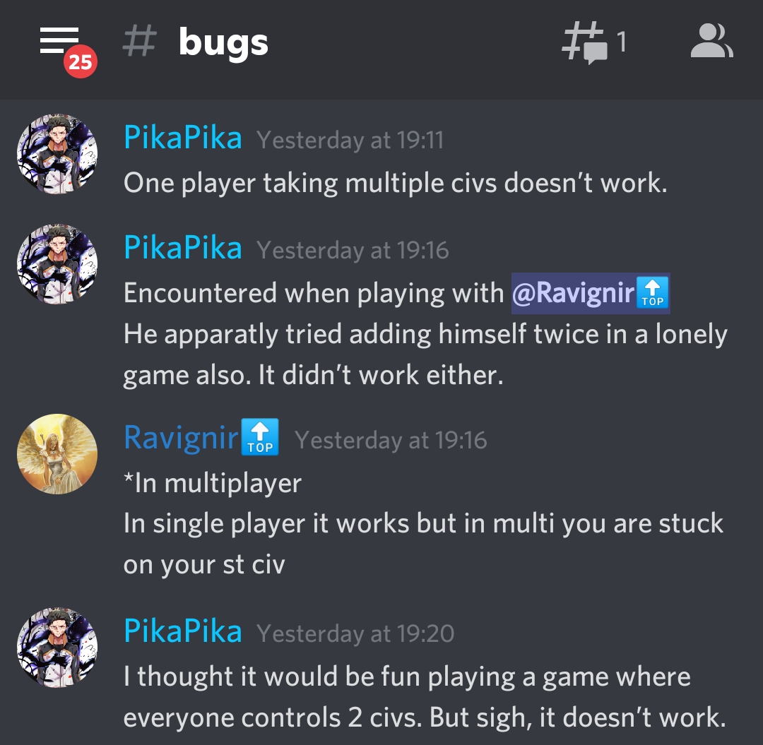 Unciv stucks on first civ trying to play with several civs for a single player in multiplayer ...