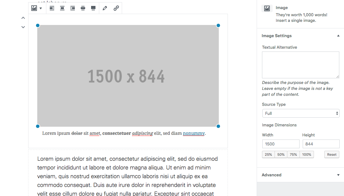 Image align wide and full hides all image settings in inspector ...
