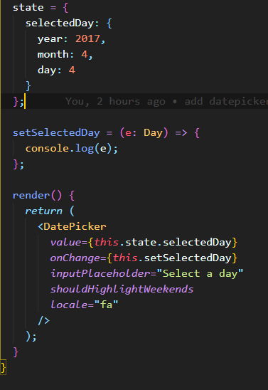 calender with typescript · Issue #100 · Kiarash-Z/react-modern-calendar-datepicker · GitHub