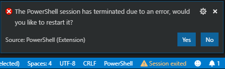 Powershell Terminal Memory issues · Issue #2097 · PowerShell/vscode-powershell · GitHub