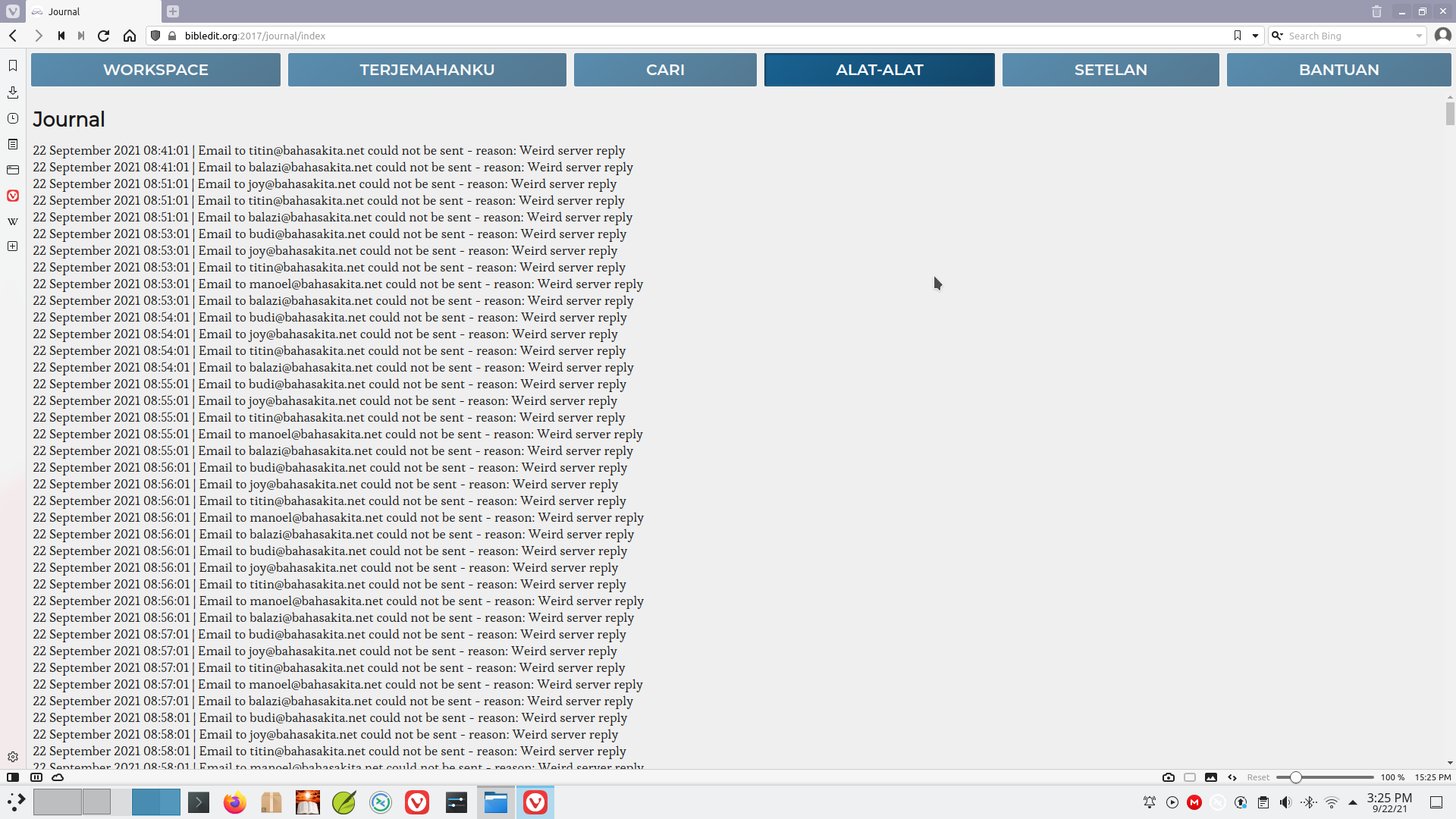 Gmail weird server reply · Issue #681 · bibledit/cloud · GitHub