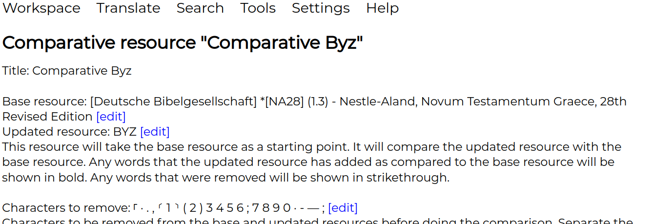Comparative Byzantine to Eclectic text · Issue #835 · bibledit/cloud · GitHub