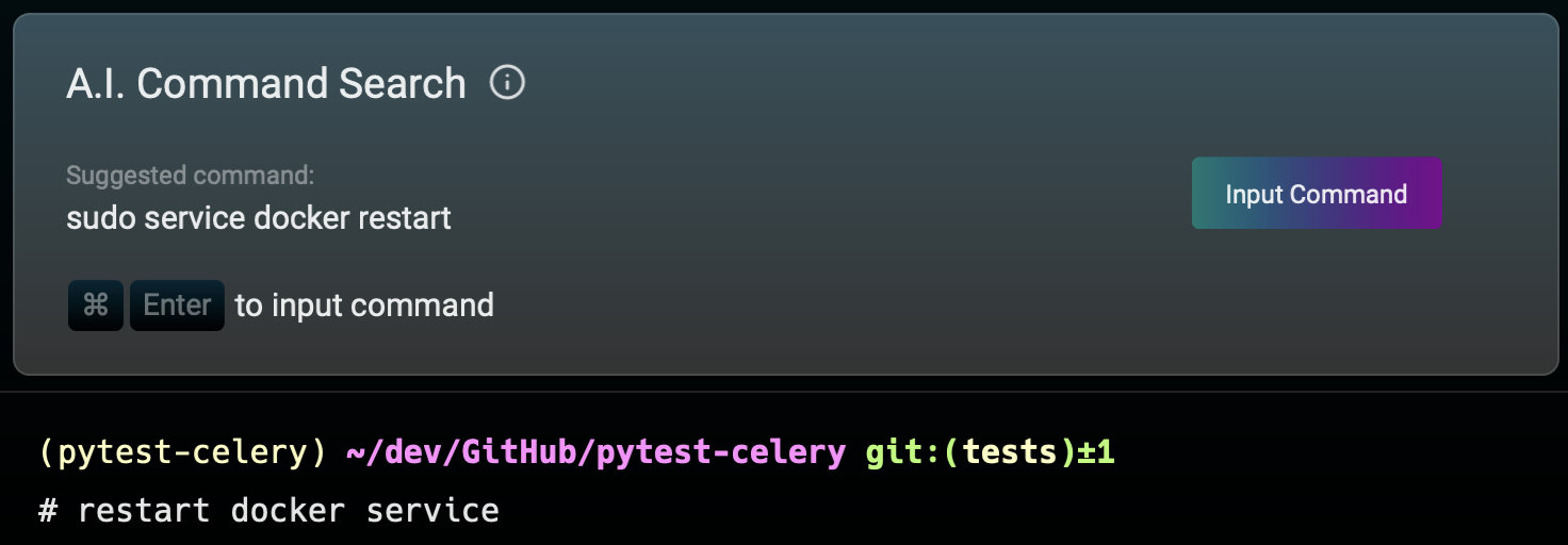 AI Command Search is not working · Issue #2740 · warpdotdev/Warp · GitHub
