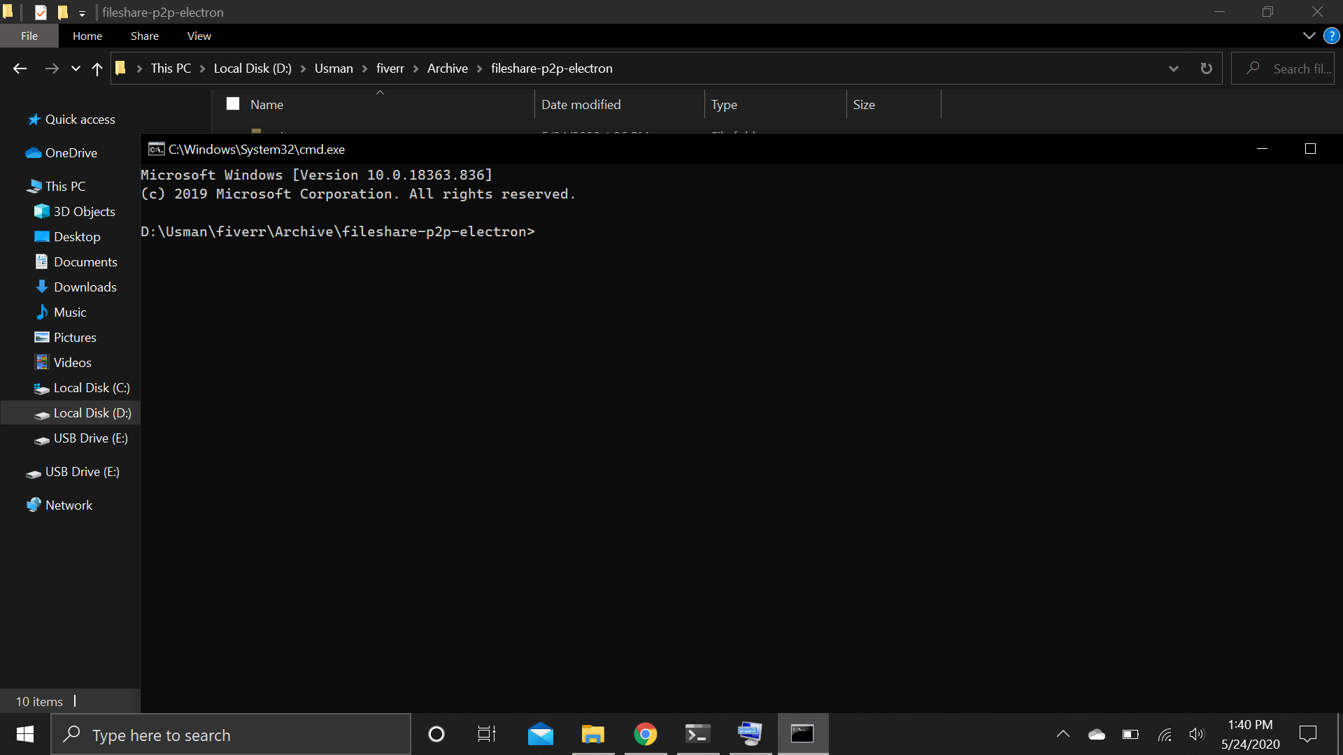 Default target directory should be current working directory, same as ...