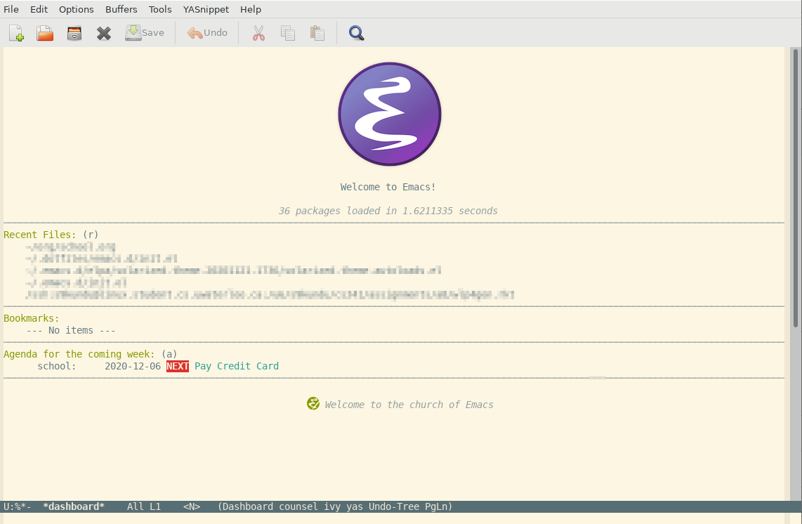 Org Agenda not being highlighted on startup, but when saving the corresponding org file · Issue ...