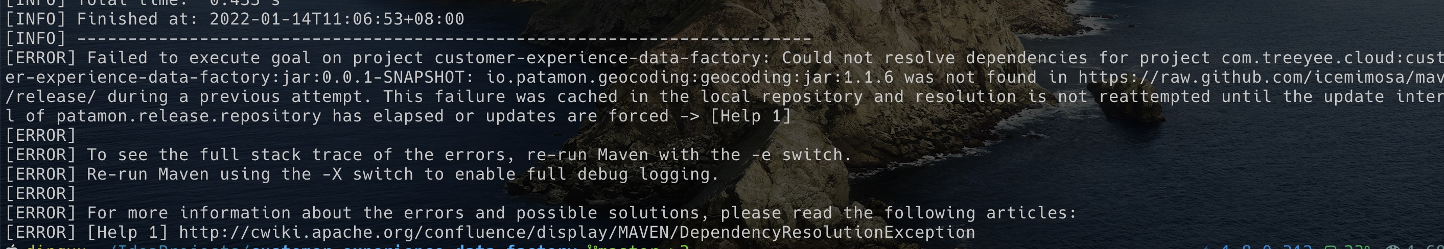 下载依赖失败 · Issue 167 · Bitlapgeocoding · Github 4037
