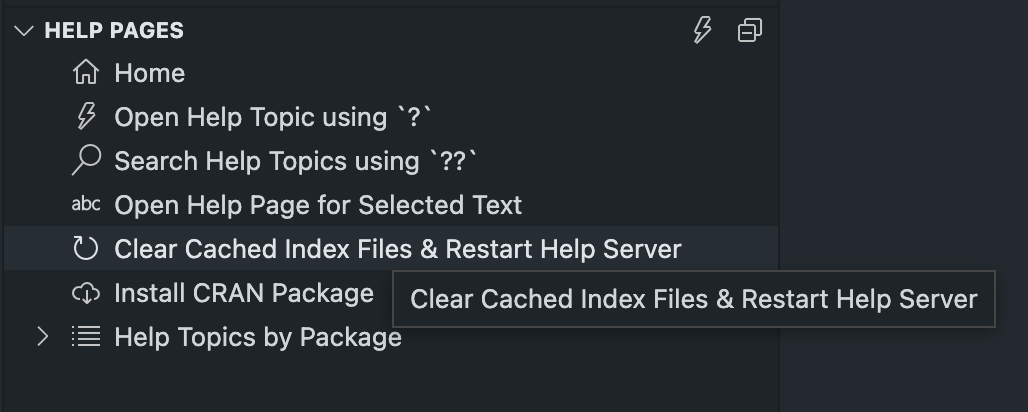 Cannot use R Help in VSCode-R with separately installed packages ...
