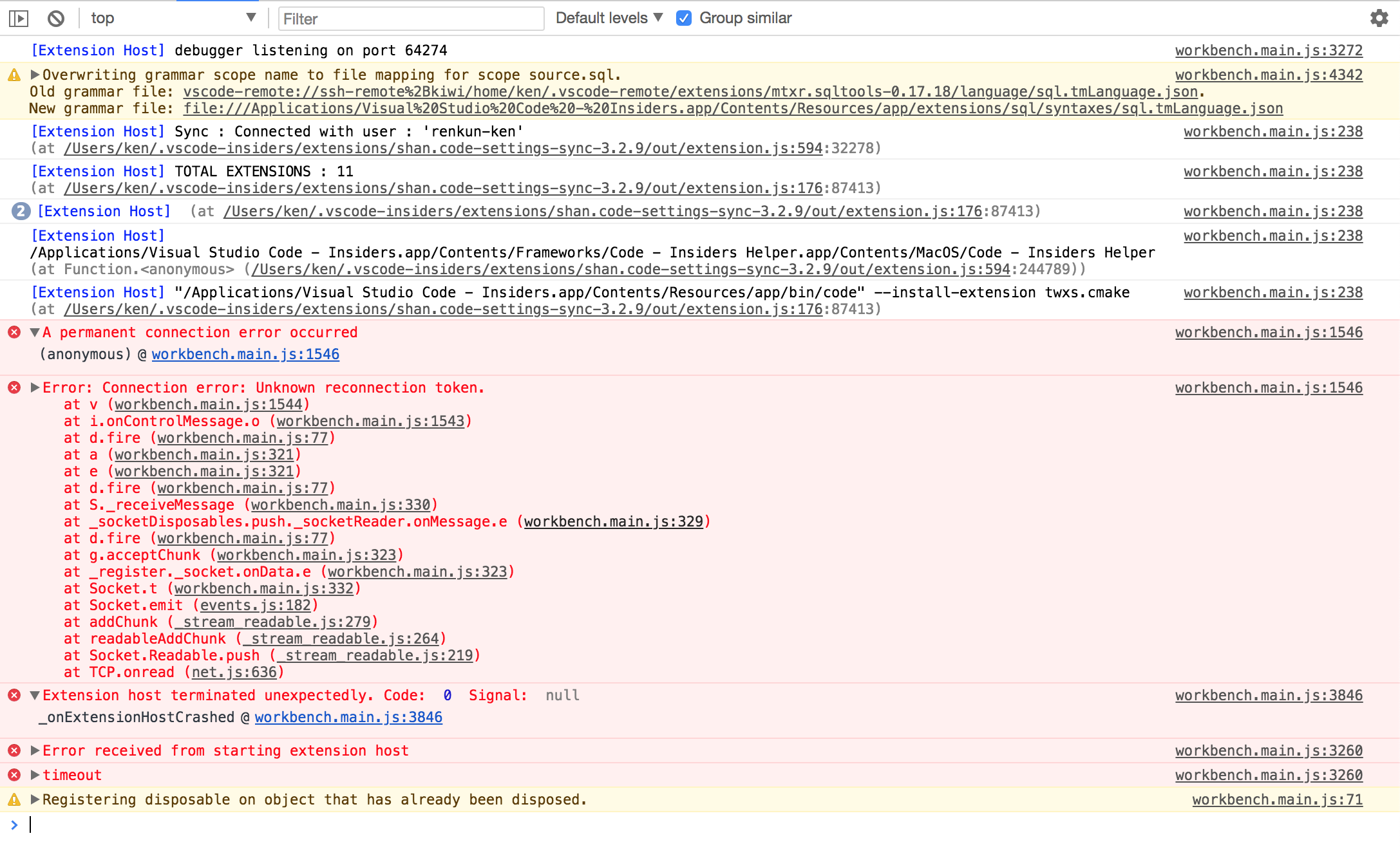 Stuck at "Attempt to reconnect" · Issue #152 · microsoft/vscode-remote ...