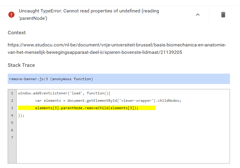 Premium banners don't get removed on new version of studocu · Issue #4 · isanchop/stuhack · GitHub
