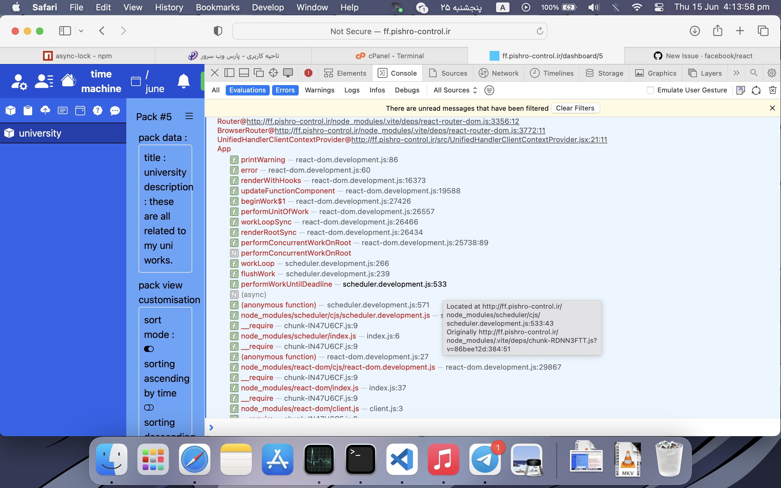 Bug Internal React Error Expected Static Flag Was Missing Please Notify The React Team 