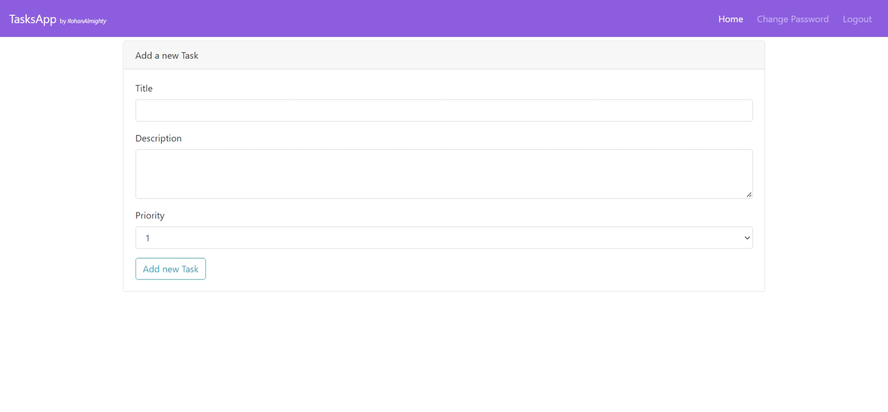 Image Library · Issue #1 · RohanAlmighty/Python-FastAPI-TasksApp · GitHub