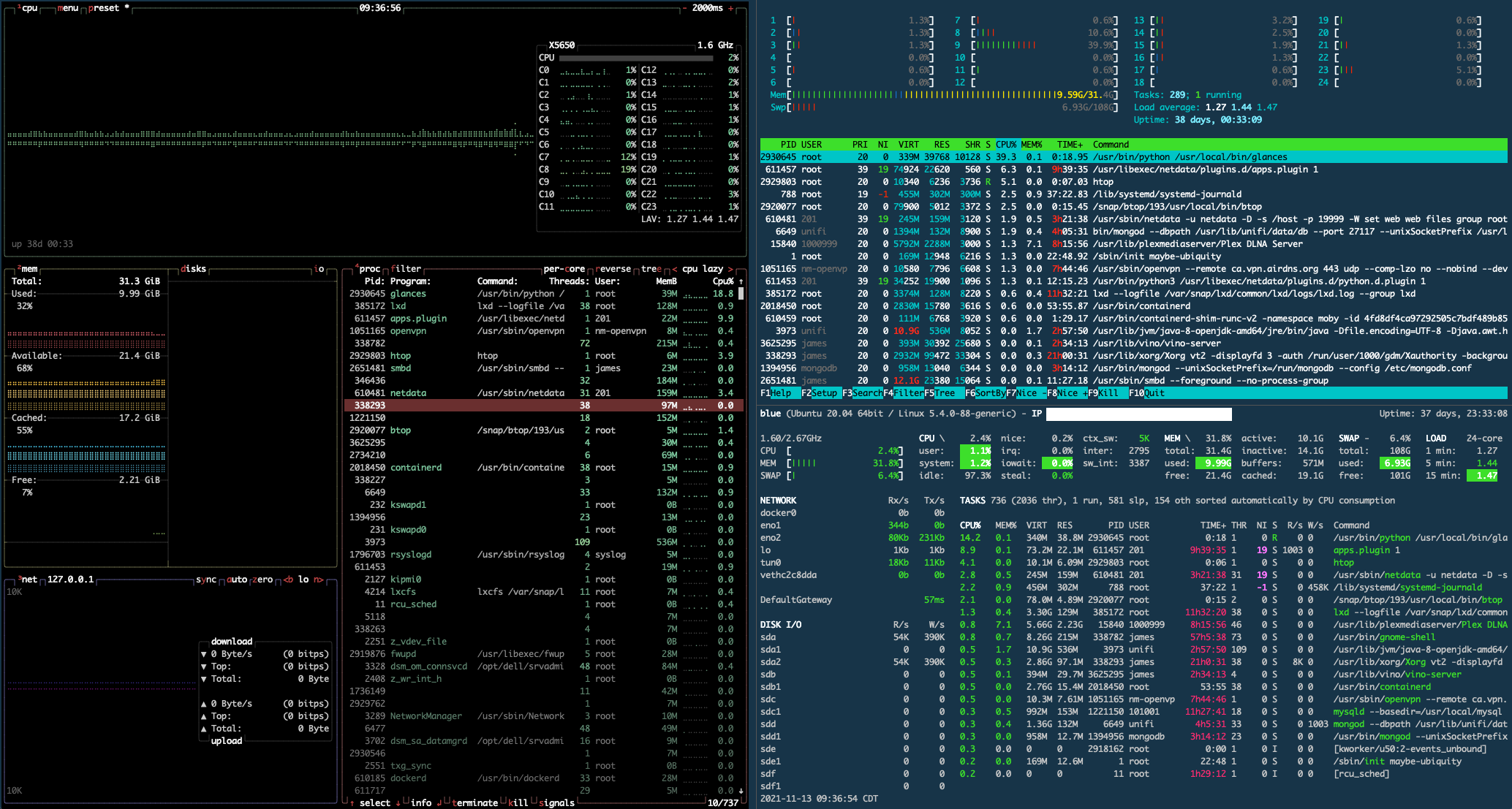 disks dont display, some processes dont display name or command · Issue #147 · aristocratos/btop ...