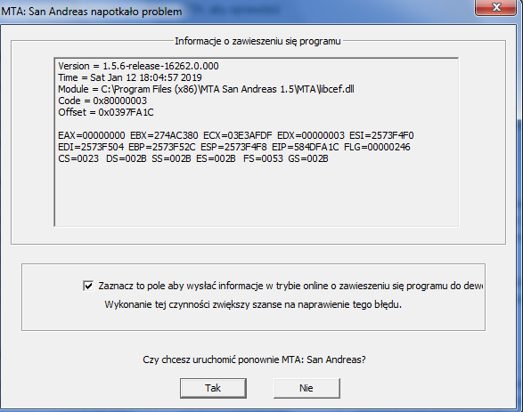 Crash after connect with server · Issue #770 · multitheftauto/mtasa-blue · GitHub