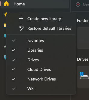 Add entries to show/hide sections in the section context menu · Issue ...