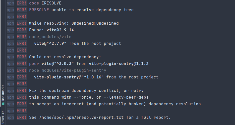 Dependencies Error · Issue #47 · ikenfin/vite-plugin-sentry · GitHub