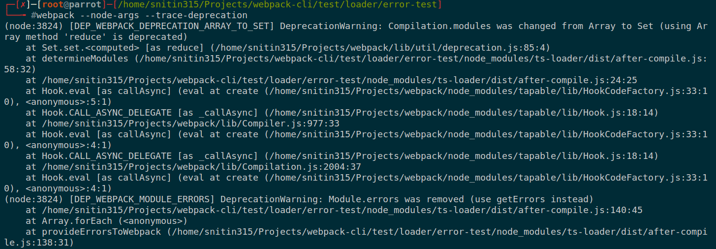 Depreciation Warning With Webpack V5 0 0 Beta 24 · Issue 1169