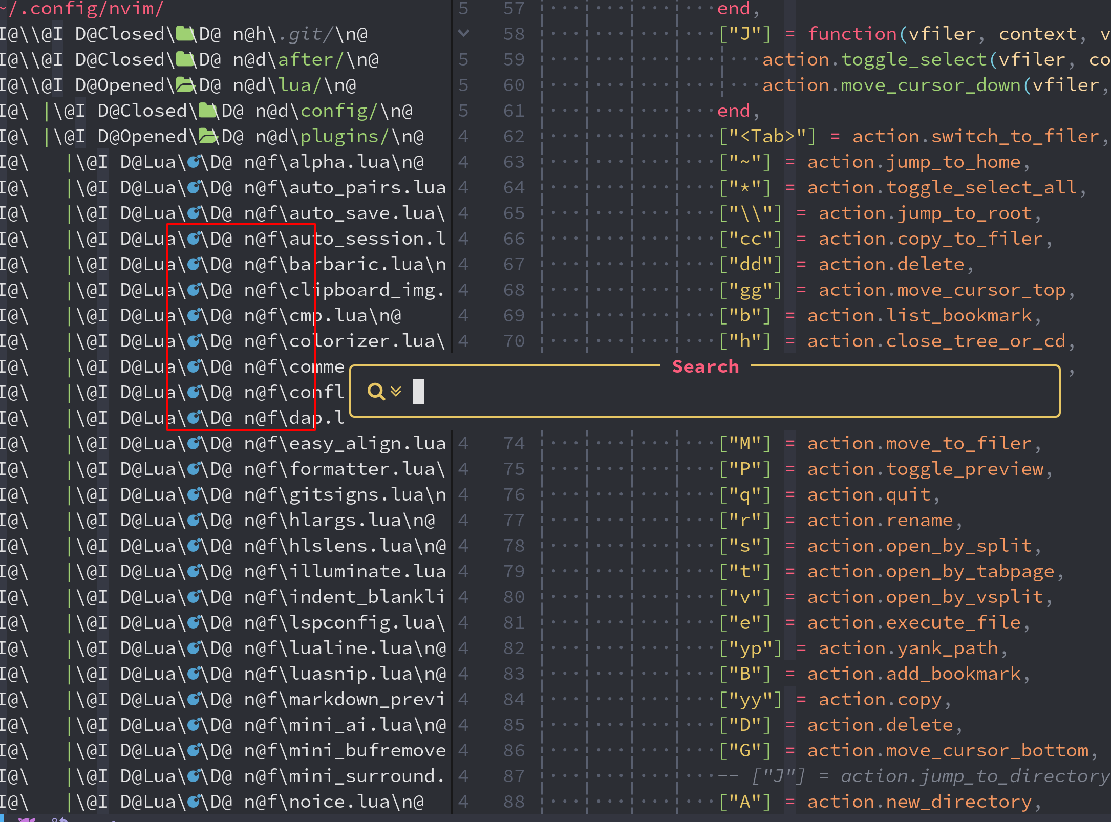 meaningless symbols when searching in the vfiler · Issue #14 · obaland ...