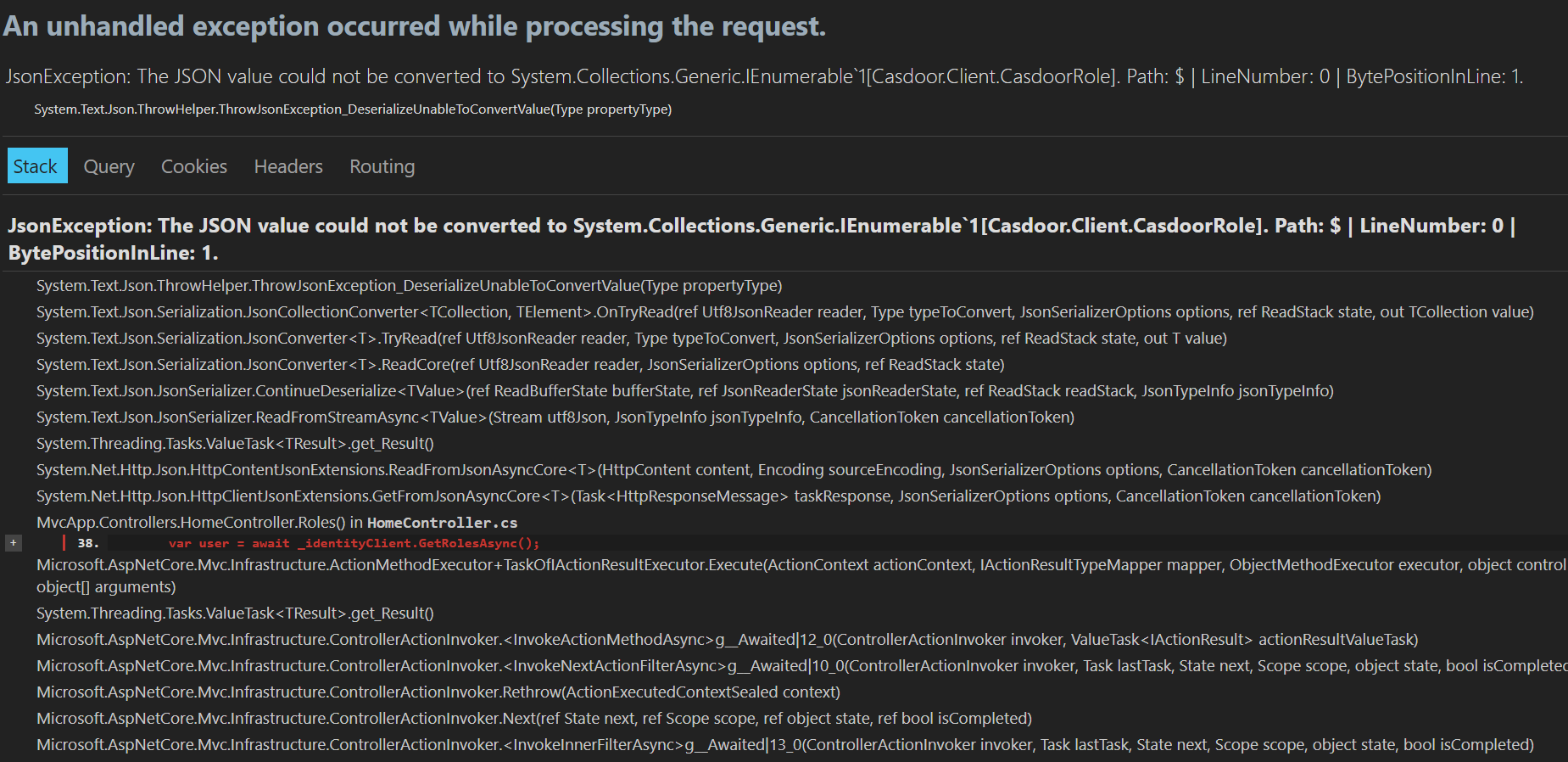 Uninformative unauthorized error in API client · Issue #38 · casdoor-net/casdoor-dotnet-sdk · GitHub