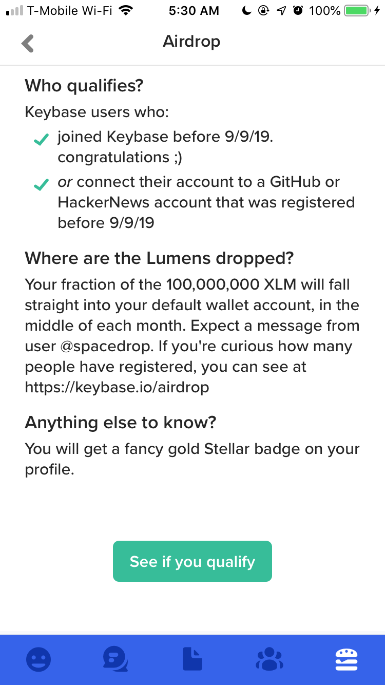 Airdrop qualifier not recognizing github created 1-2019 · Issue #19603 · keybase/client · GitHub