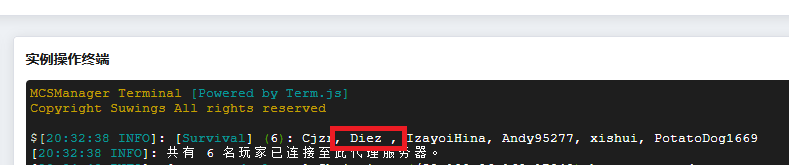 [BUG]模拟终端不输出显示下划线"_" · Issue #564 · MCSManager/MCSManager · GitHub