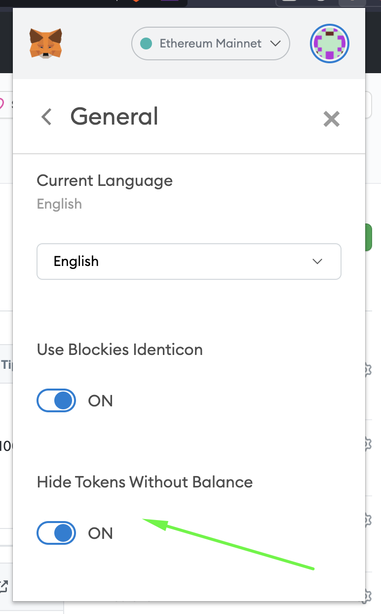 Hide zero balances · Issue #10879 · MetaMask/metamask-extension · GitHub
